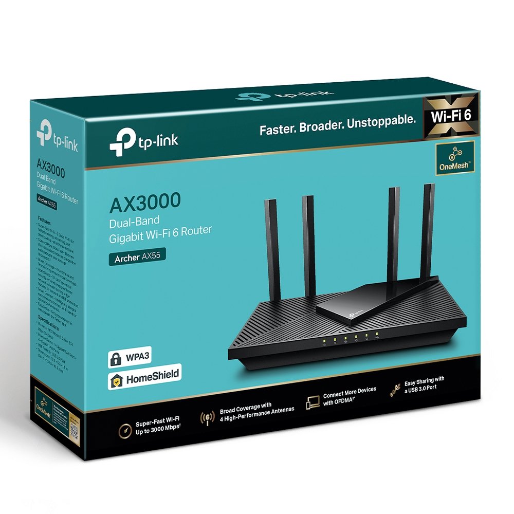 Router Tp-Link Inalambrico Archer AX55 AX3000 Giga Dual - PR computación
